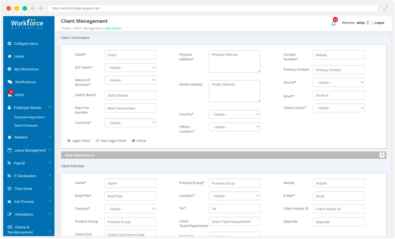 Modules - Workforce Enterprise