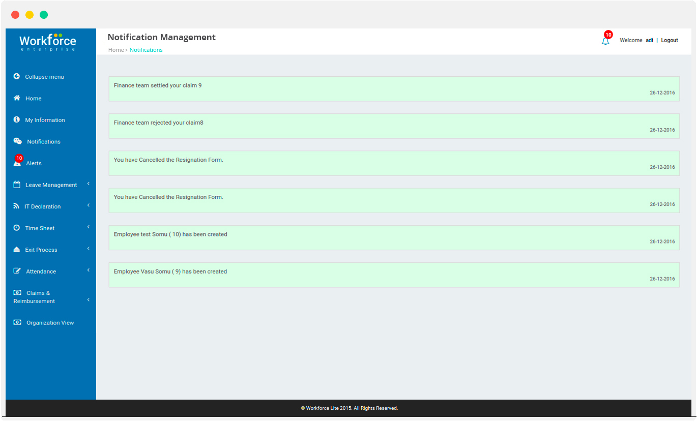 Modules - Workforce Enterprise